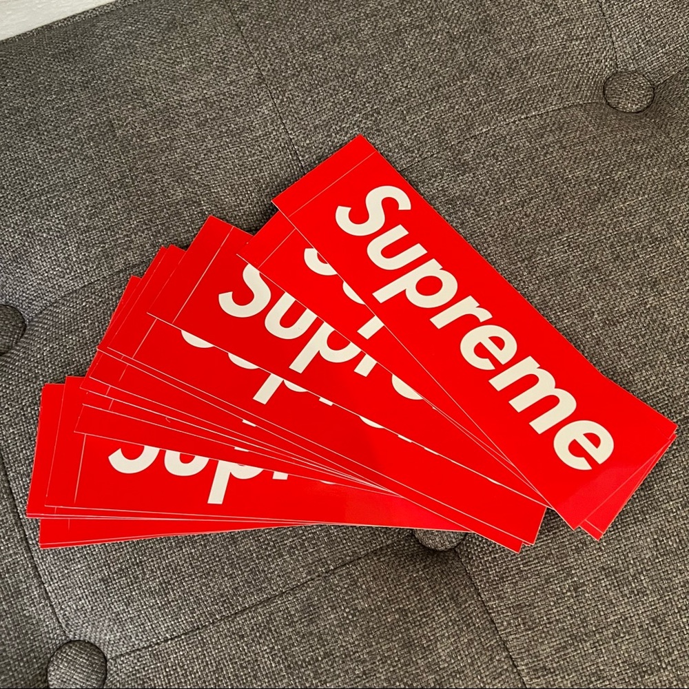 [10] Supreme Shopping Bag & Stickers - Bundle Of 10 - Gem